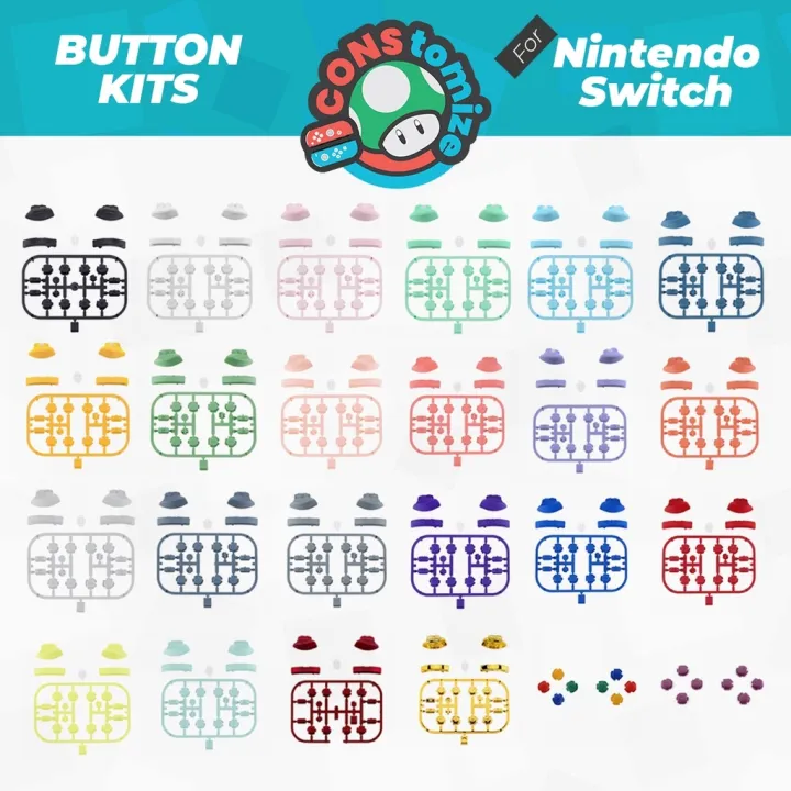 Nintendo Switch Replacement Button Kits - Buttons for NS Joycon Asus ...