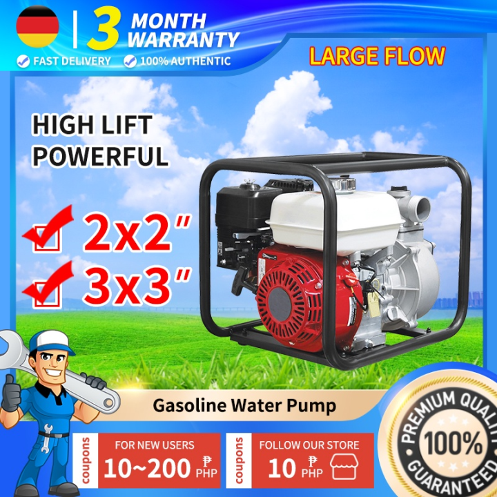 WP20-168F WP30-186F Industrial 6.5HP-7.5HP Gasoline Engine Water Pump Set for agriculture Air ...