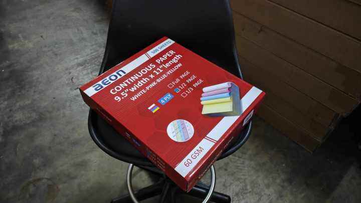 AEON 4Ply Carbonless Continuous Form Paper 1 Half 500 Pages 9.5inch x 5 ...