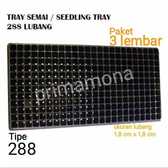 Tray Semai Lubang 288, paket 3 lembar | Lazada Indonesia
