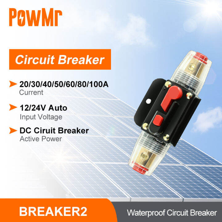 PowMr 12V 24V 20A 30A 40A 50A 60A 80A 100A Auto Car Bike Stereo Audio ...