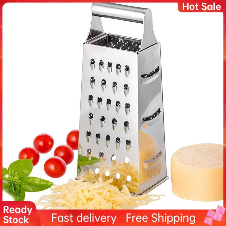 Stainless Steel Box Grater Multipurpose 4 Sided Graters for Kitchen ...