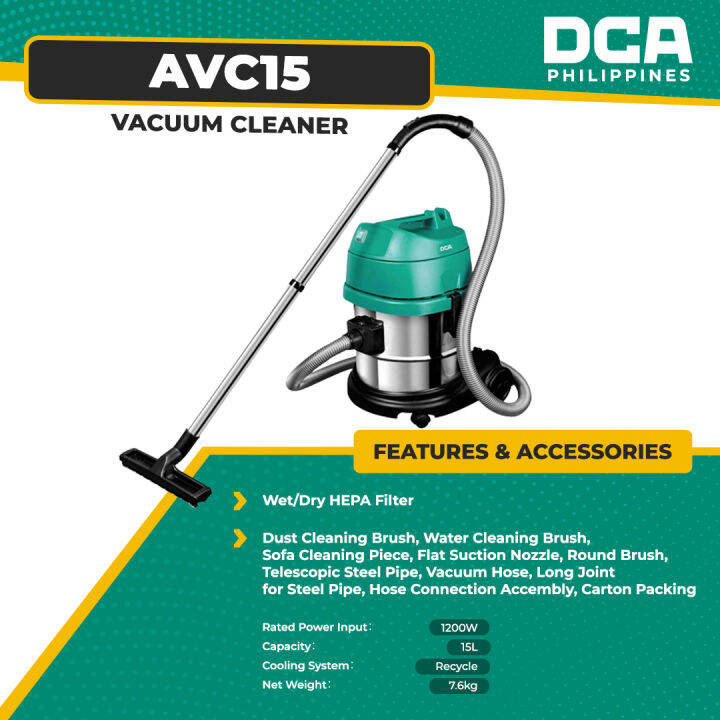 DCA AVC15 VACUUM CLEANER 15L 1200W | Lazada PH