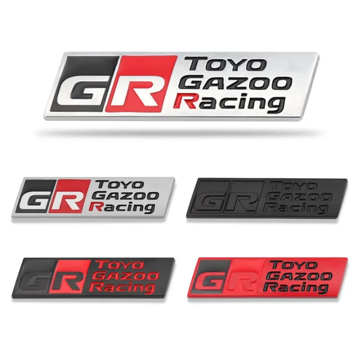 Car sticker Car Sticker GR Gazoo Racing Logo Grille Badge Emblem Decal ...