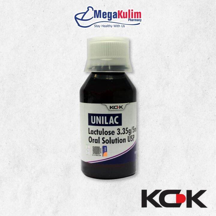KCK Unilac Lactulose 3.35g/5ml Oral Solution USP 100mL | Lazada