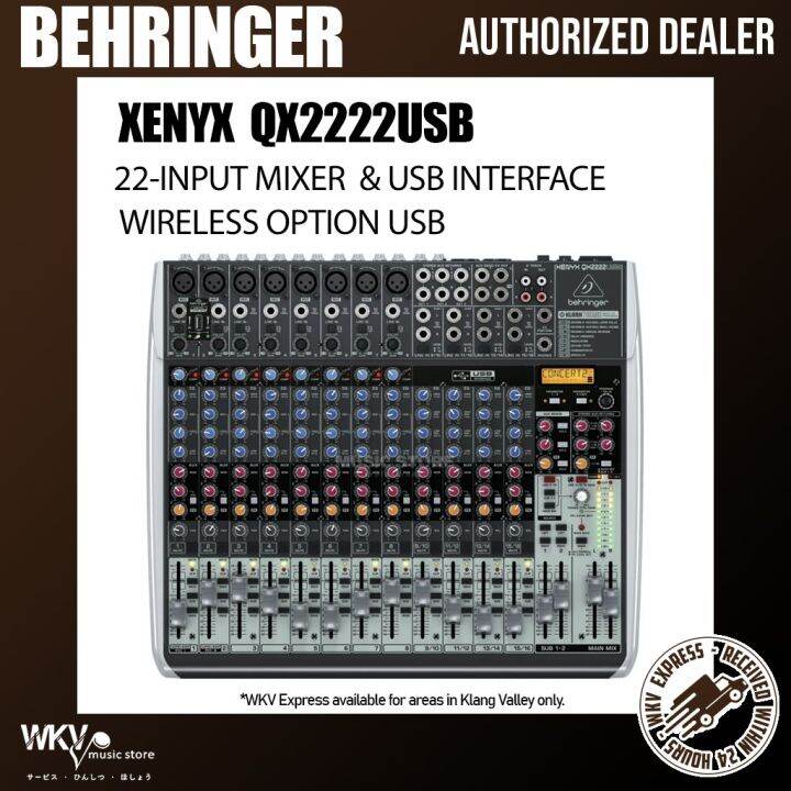 Behringer Xenyx QX2222USB 22Channel Analog Mixer with USB and Effects ...