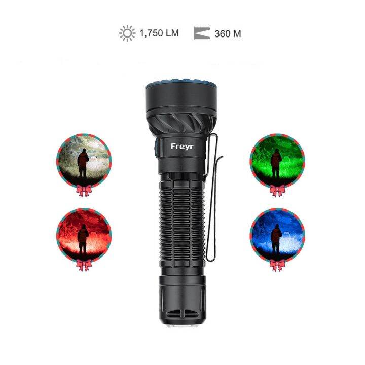 Olight Freyr Black Torch Tactical Multifunction LED Flashlight ...