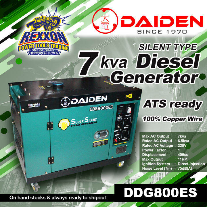 DAIDEN 7kva Super Silent Diesel Generator / Diesel Silent Type ...