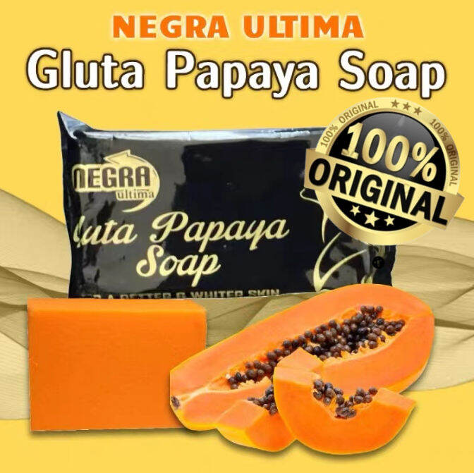 Original Negra Ultima Gluta Papaya Soap Better Whiter Skin | Lazada PH