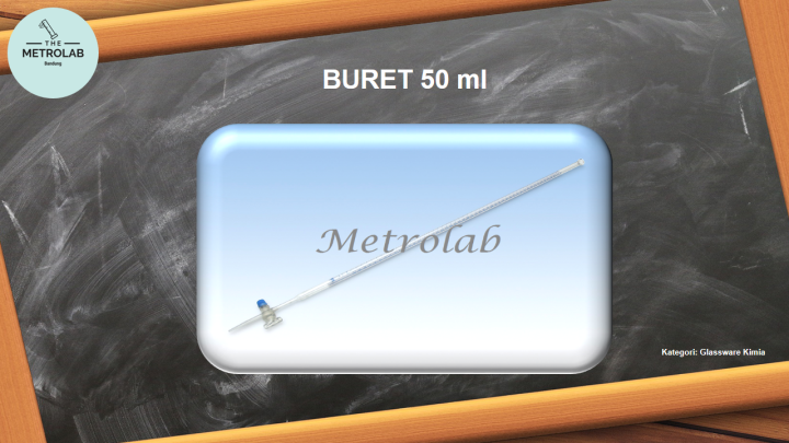 Buret 50 ml | Keran Teflon | Kaca Bening | Iwaki | Lazada Indonesia
