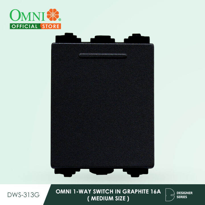 OMNI 1-Way Switch in Graphite 16A (Medium Size) - DWS-313G | Lazada PH