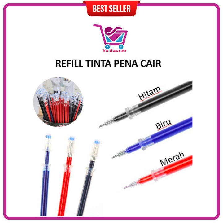 refill tinta pen gel / tinta pulpen cair isi ulang YS Galery | Lazada ...