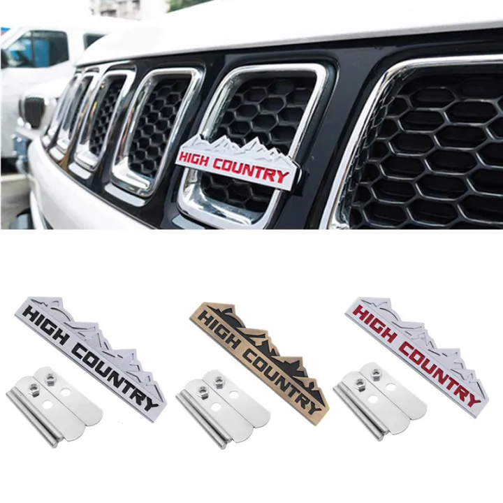 3D HIGH COUNTRY Car Sticker Emblem Badge Decal Front Grille for Jeep ...