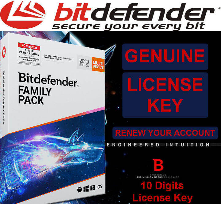 Bitdefender Family Pack 2021 License Key Only | Lazada PH