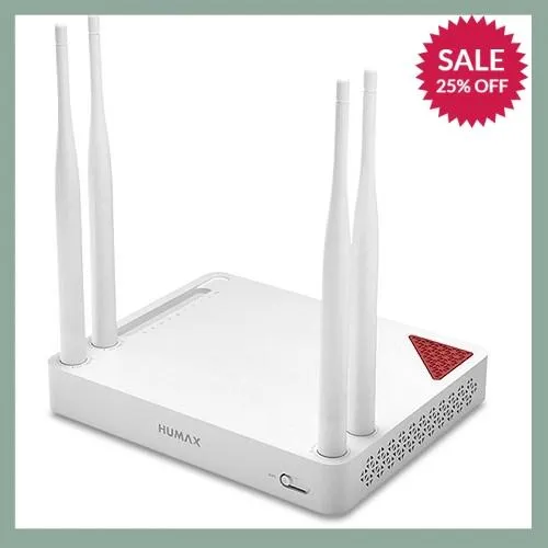 NEW Humax T3A 2nd Gen. AC1200 Dual BandMulti-function WiFi Router (MU ...