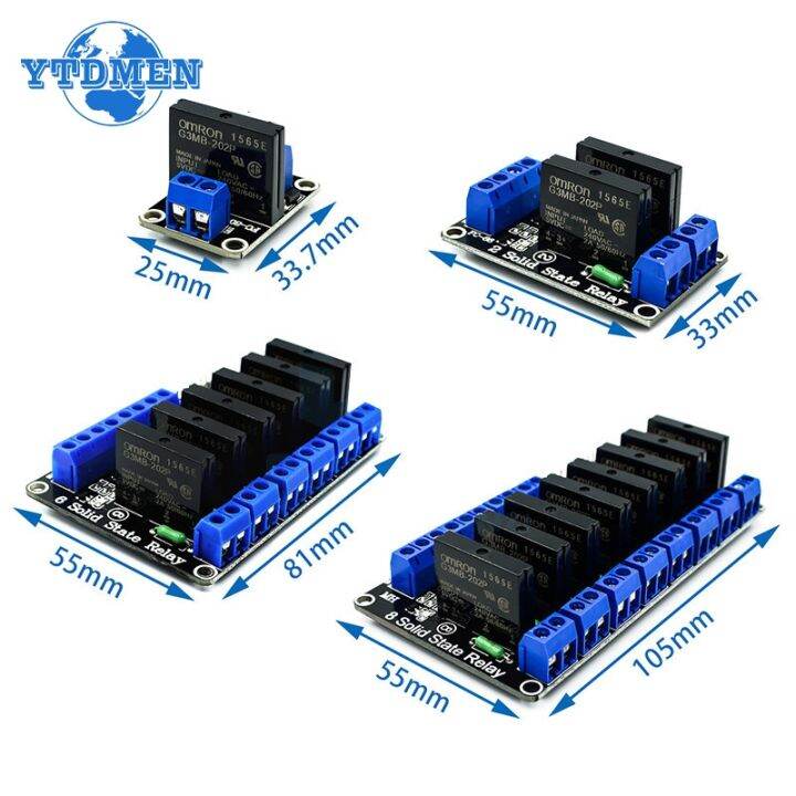 Relay 1/2/4/8 Way Solid State Relay Module DC 5V Low Level Trigger ...