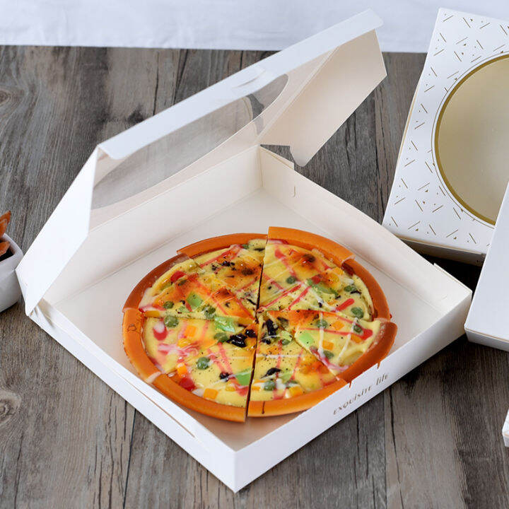 Pizza box 4/5/6/7/8 inch universal PIZAA box window packaging box west ...