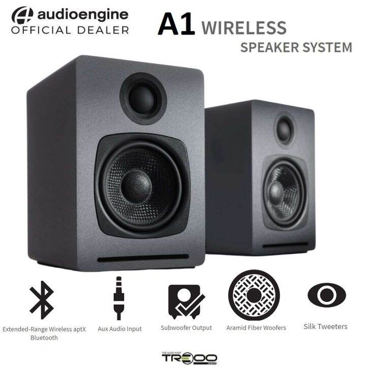 Audioengine A1 Wireless Bluetooth Desktop Bookshelf Speakers | Lazada ...