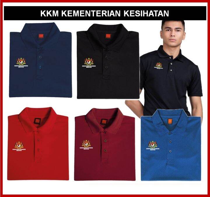 KKM KEMENTERIAN KESIHATAN V2 | TSHIRT POLO QUICKDRY | 100% MICROFIBER ...