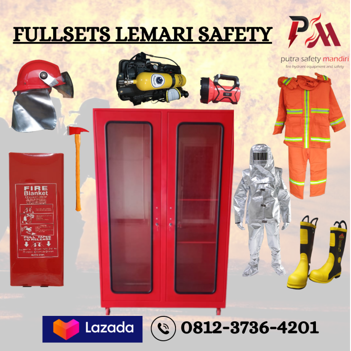 LEMARI TEMPAT PERKAKAS DAMKAR FIRE CABINET SAFETY PERLENGKAPAN PEMADAM ...