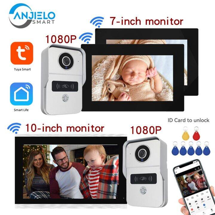 Tuya Smart Video Intercom 1080P 10 Inch 7 Inch Video Intercom Doorbell ...