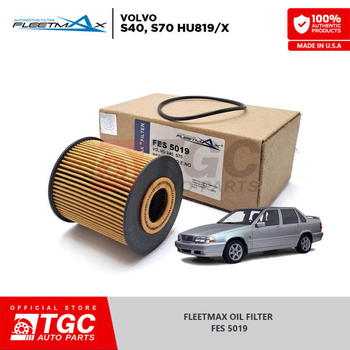 Fleetmax Oil Filter for HU819/X VOLVO S40, S70 FES 5019 - 1PC | Lazada PH