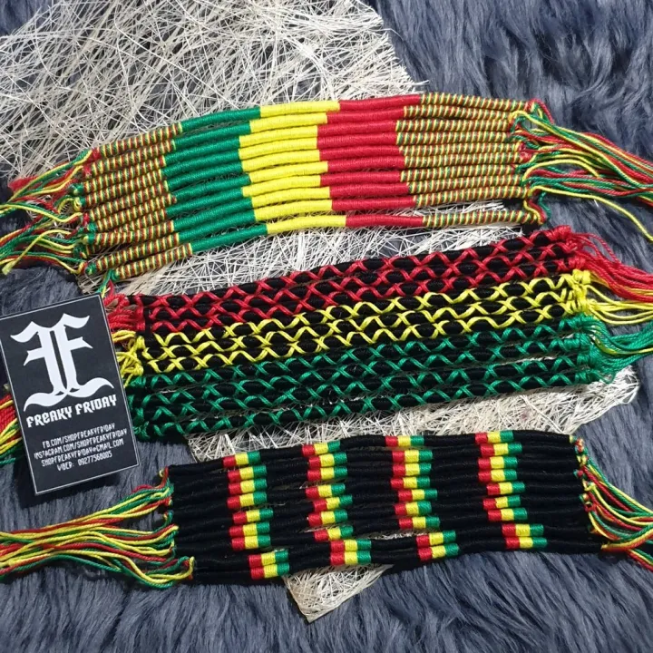 ON HAND Rasta Anklet Bracelet PART 1 - Rastafarian Accessories Jamaican ...