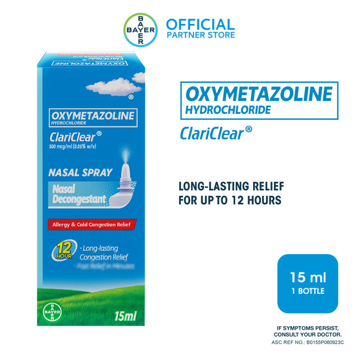 CLARICLEAR® Oxymetazoline HCL 0.05% Nasal Decongestant Spray ...