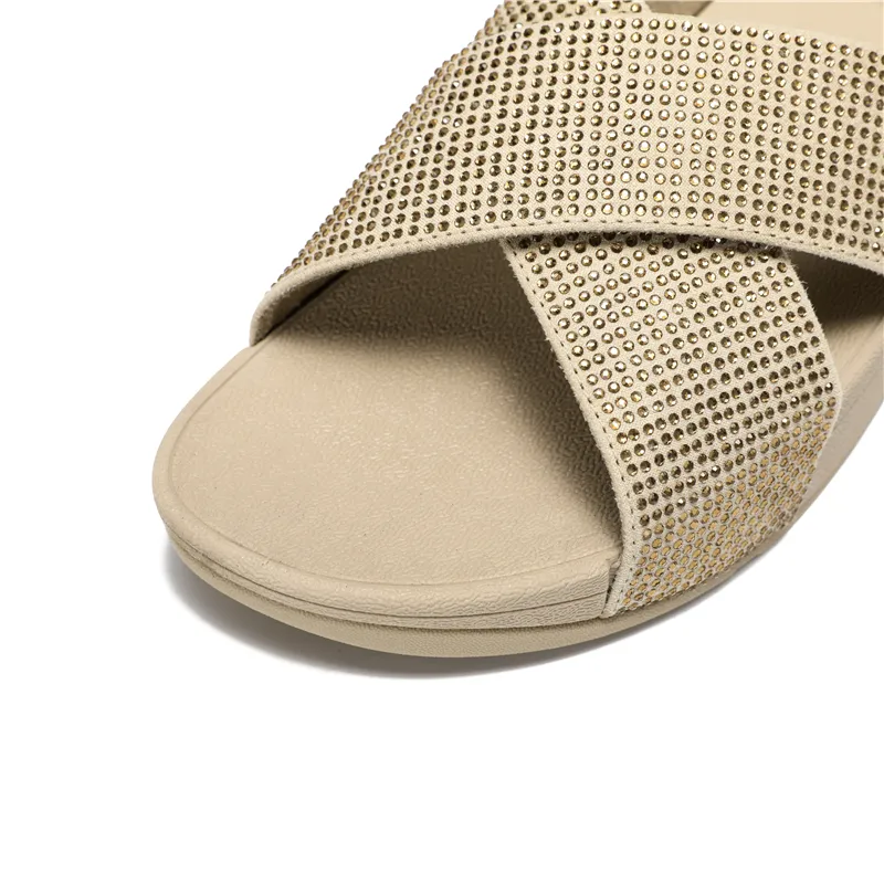 Fitflop Aix Leather Slide Sandals Factory Sale | emergencydentistry.com