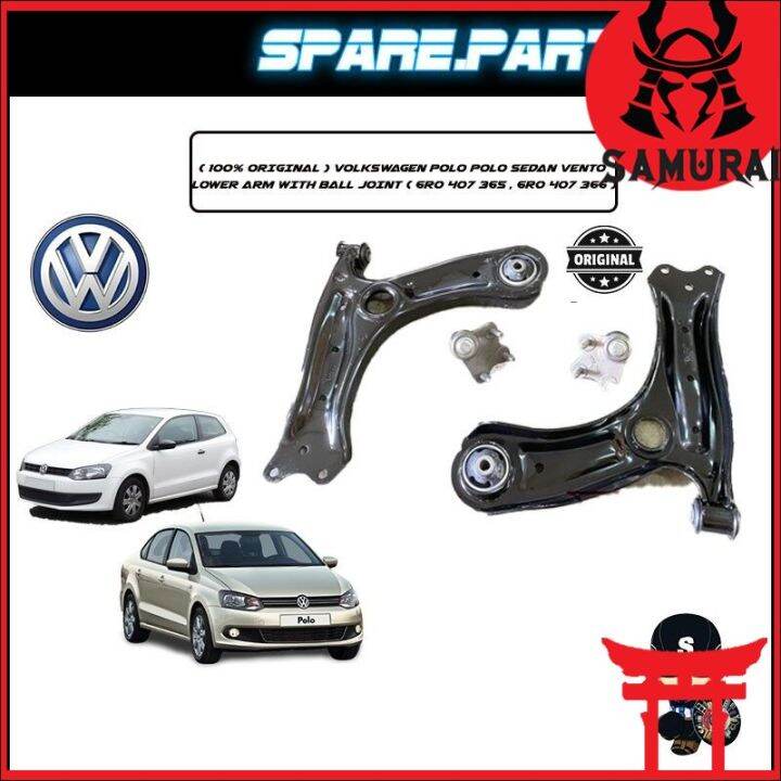 ( 100% ORIGINAL ) VOLKSWAGEN POLO POLO SEDAN VENTO LOWER ARM WITH BALL ...