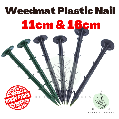 11cm 16cm Weedmat Pin Plastic Weedmat Nail Paku Weedmat Plastik Weedmat ...