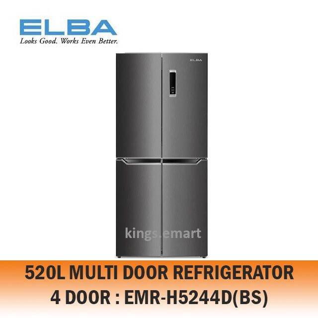 ELBA 520L MULTI DOOR FRIDGE 4 DOOR REFRIGERATOR FRIDGE EMR-H5244D(BS) | Lazada