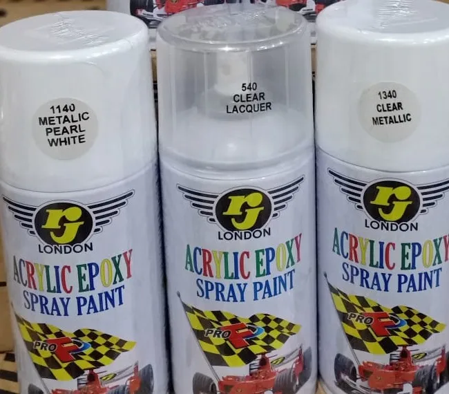 Pilok Pilox RJ London Warna Putih Metalik dan Clear 300 CC | Lazada ...