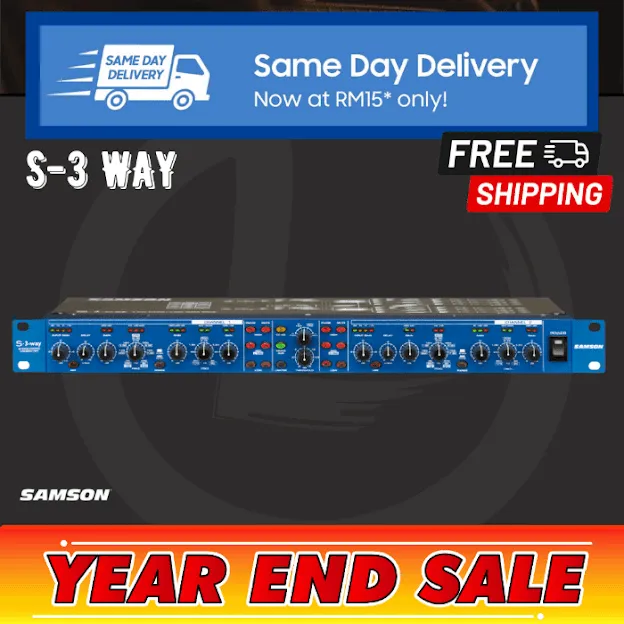 SAMSON S-3 WAY STEREO/MONO CROSSOVER ( S3WAY / S 3 WAY ) | Lazada