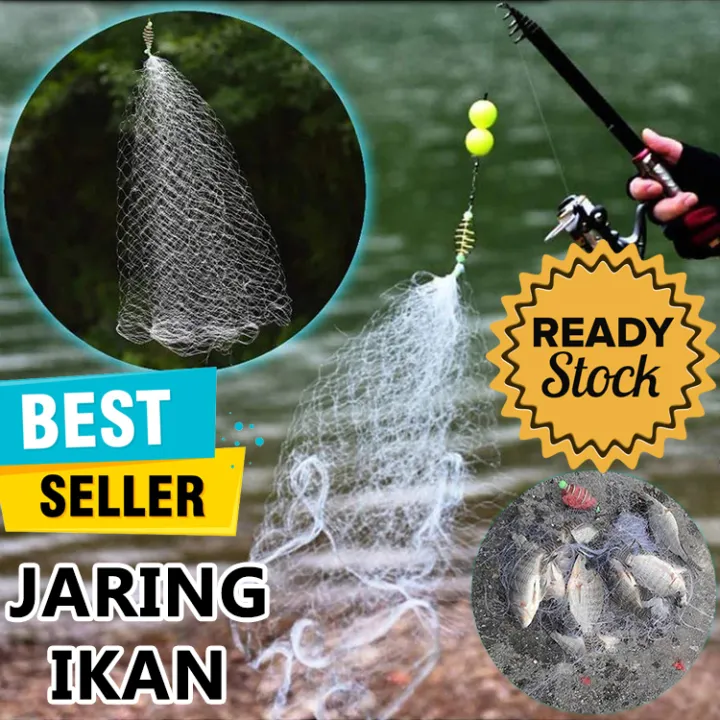 Jaring Pancing Umpan Ikan Fishing Net Trap Cage Tackle Mesh Nylon Alat ...