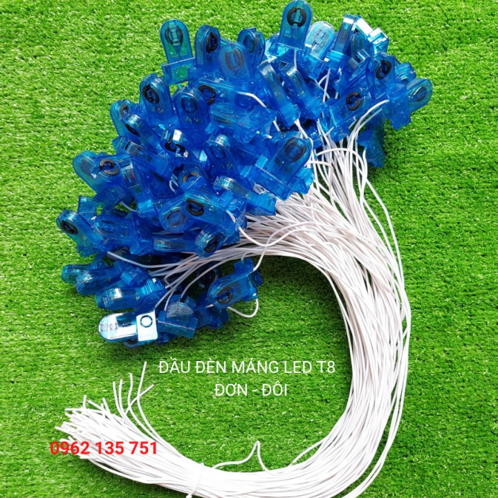 Bộ 2 Đầu Máng Đèn Led T7 Đơn, Đôi có dây - Nhựa PC Chống Cháy (Loại Tốt ...