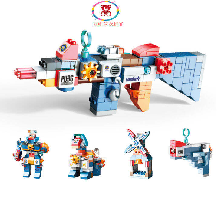 [Hoàn tiền 6%]Bộ lego duplo 130 chi tiết-BBMART. mô hình robot, người máy, cối xay gió, pubg ...