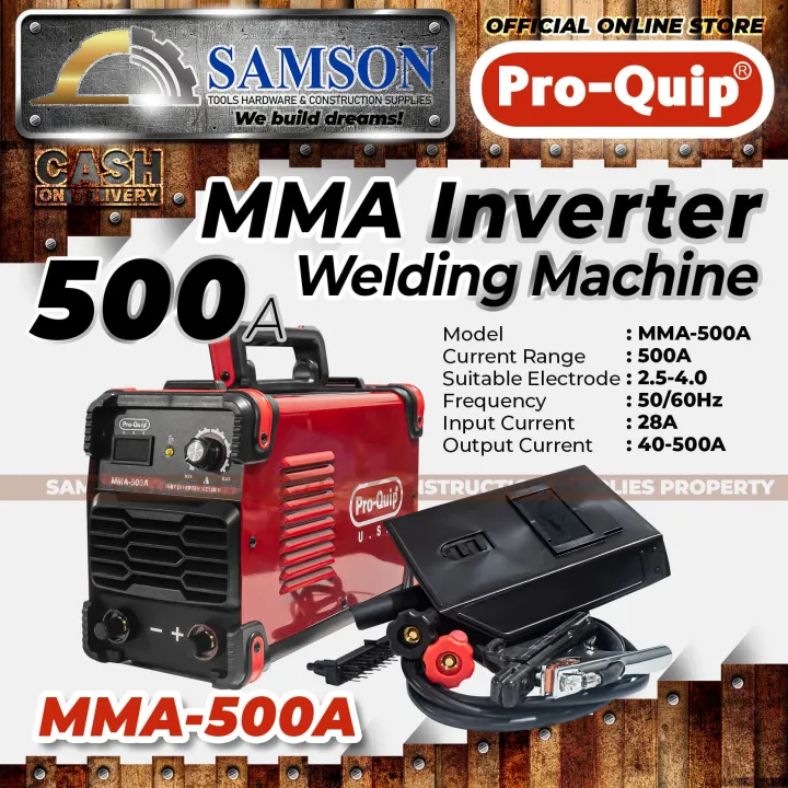 PROQUIP USA 500A MMA Inverter Welding Machine MMA-500A *SAMSON TOOLS ...