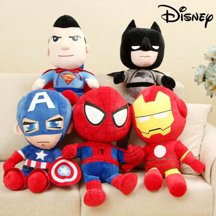 Hero Plush Toy Spider Man Batman Superman Iron Man Stuffed Doll Plushie ...