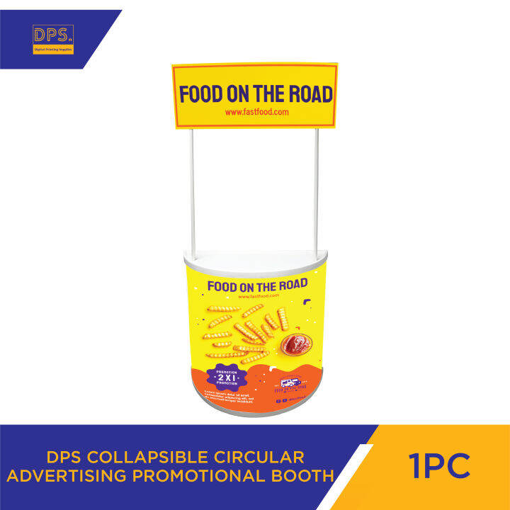 DPS Collapsible Circular Advertising Promotional Booth 80.5cm x 120cm ...