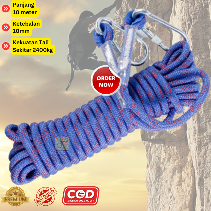Tali Paracord Panjat Tebing, Tali Climbing, Tali Tenda Camping, Tali Tambang Camping, Tali ...