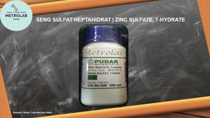 Seng Sulfat Heptahidrat | Zinc Sulfate Heptahydrate | ZnSO4 | 500 gr ...