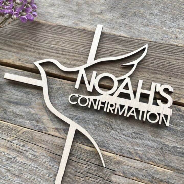 Personalized Cake Topper First Communion God Bless Cake Toppers Cross ...