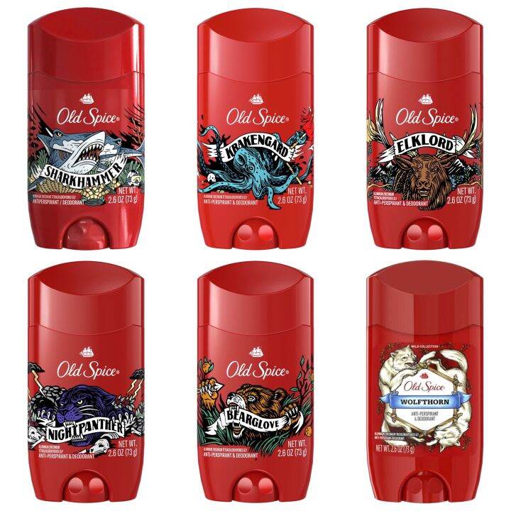 Old Spice Wild Collection Anti-Perspirant and Deodorant 2.6 oz(73g ...