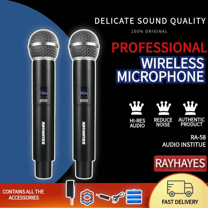 RAYHAYES RA-58 57 100 ORIGINAL Wireless Microphone With Remote ...