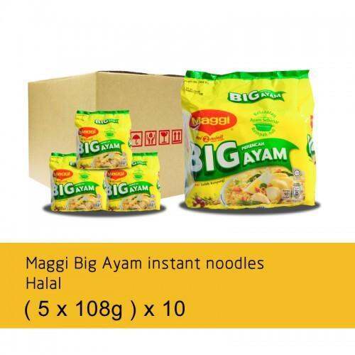 Maggi Big Ayam Instant Noodles (5 x 108g) x 10packs | Lazada