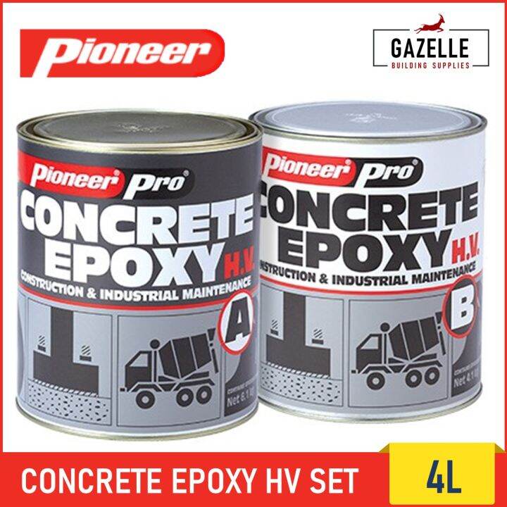 Pioneer Pro Concrete Epoxy H.V. High Viscosity Set - 4L | Lazada PH