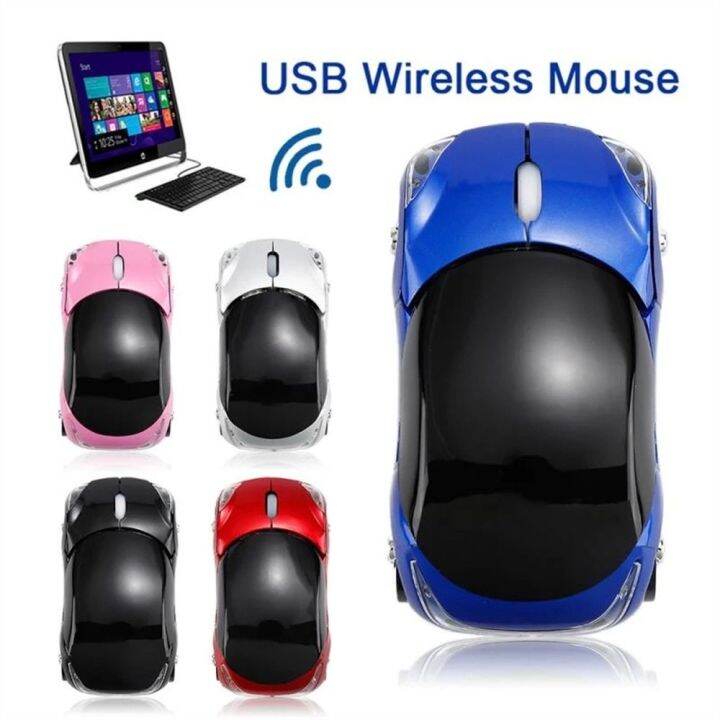 WEHUAN Fashion Ergonomic 2.4GHz Car Shaped USB Scroll Sports Car ...