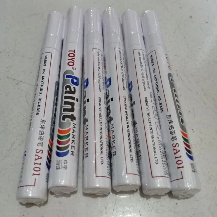 Spidol Ban Mobil Toyo Putih 4 pcs | Lazada Indonesia