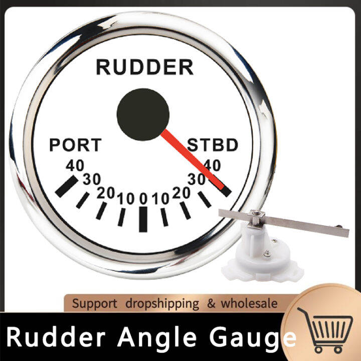 52mm Rudder Angle Indicator Gauge 0-190 ohm Sail boat Rudder Angle ...